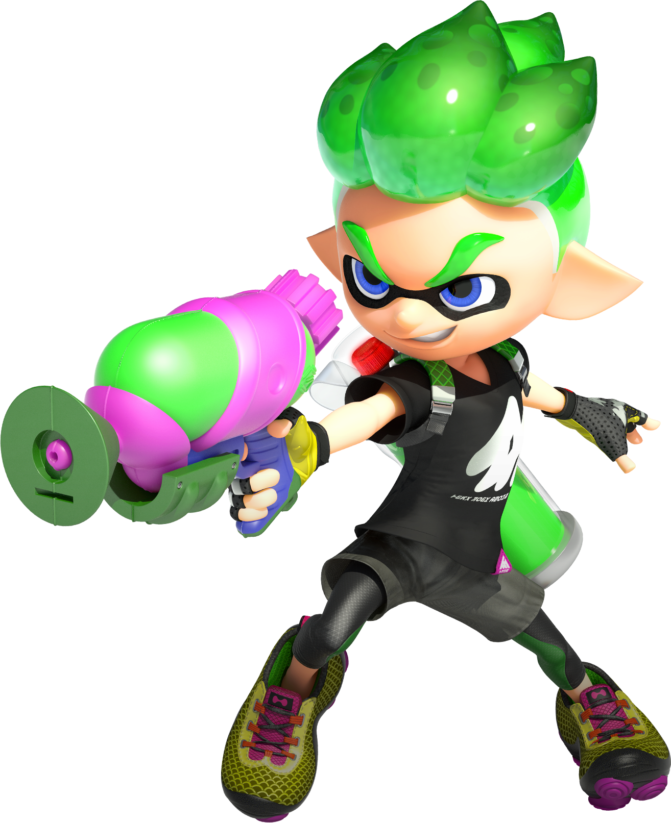 File:S2 green Inkling boy render.png - Inkipedia, the Splatoon wiki